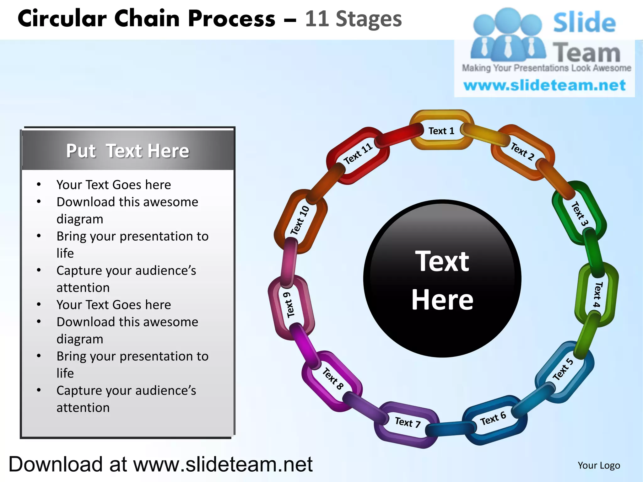 Circular links of chains pieces weakest link process 11 stages ...