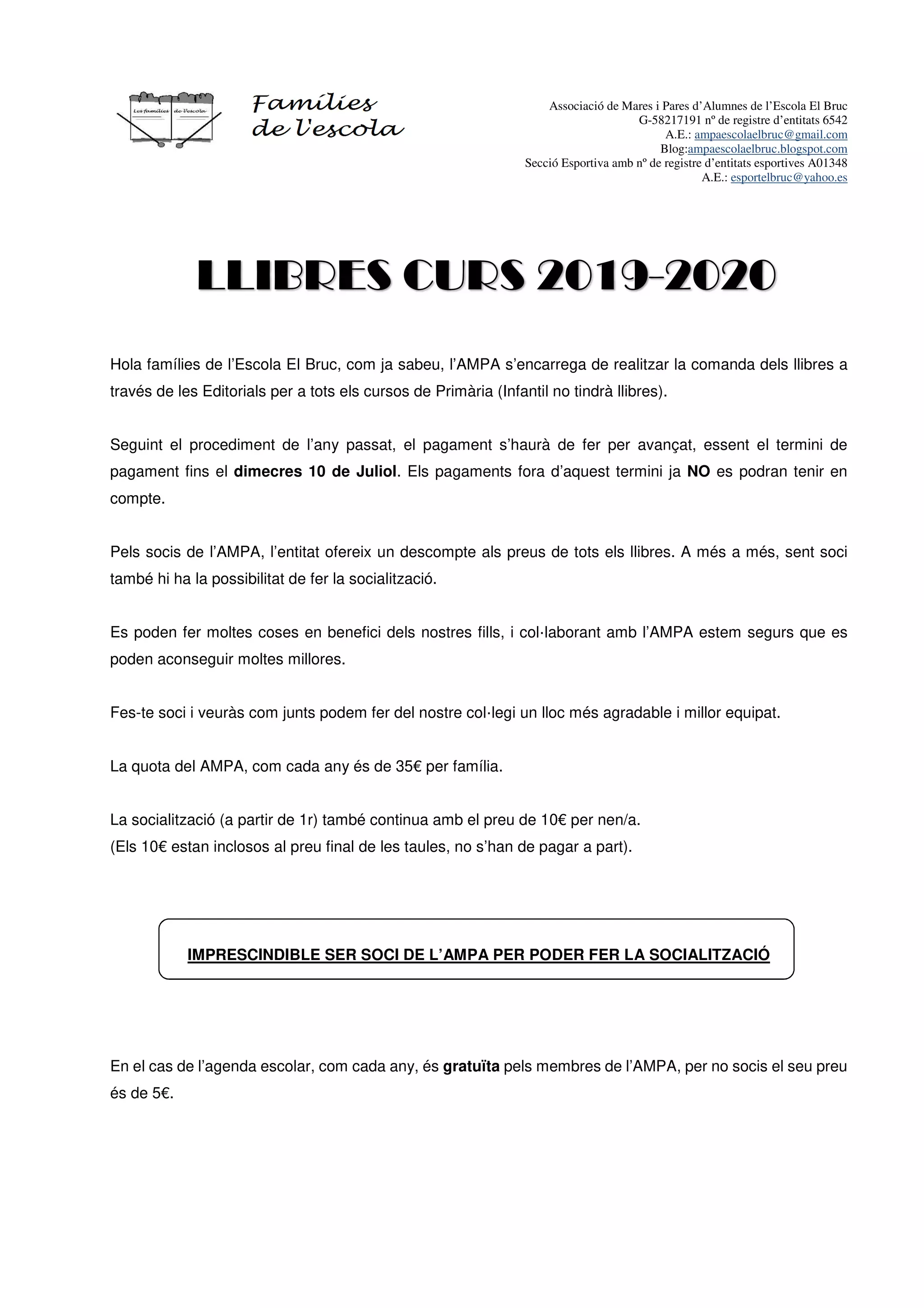 Circular llibres (2019 2020) | PDF