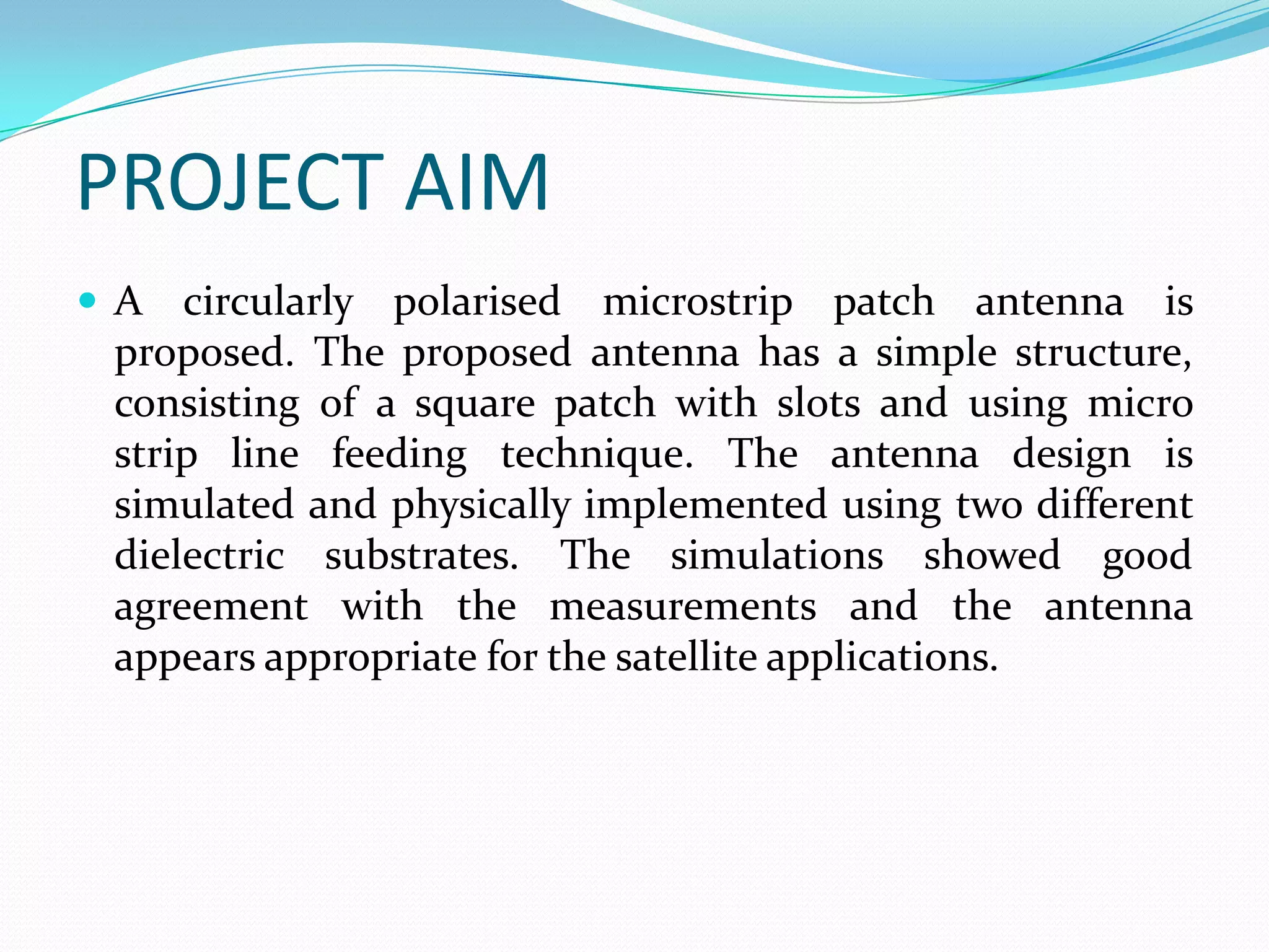 Circularly polorised microstrip patch | PPTX