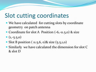 Circularly polorised microstrip patch | PPTX