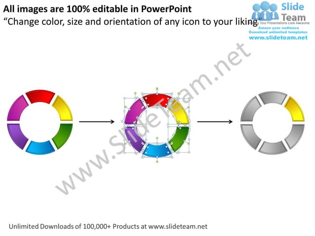 Circular management process 6 stages powerpoint templates 0712 | PDF