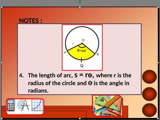 CIRCULAR MEASURE Radians and length of arc | PPTX