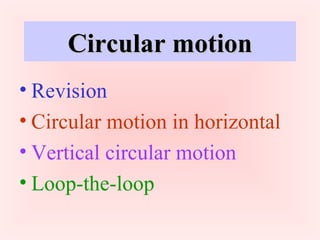 Circular Motion | PPT