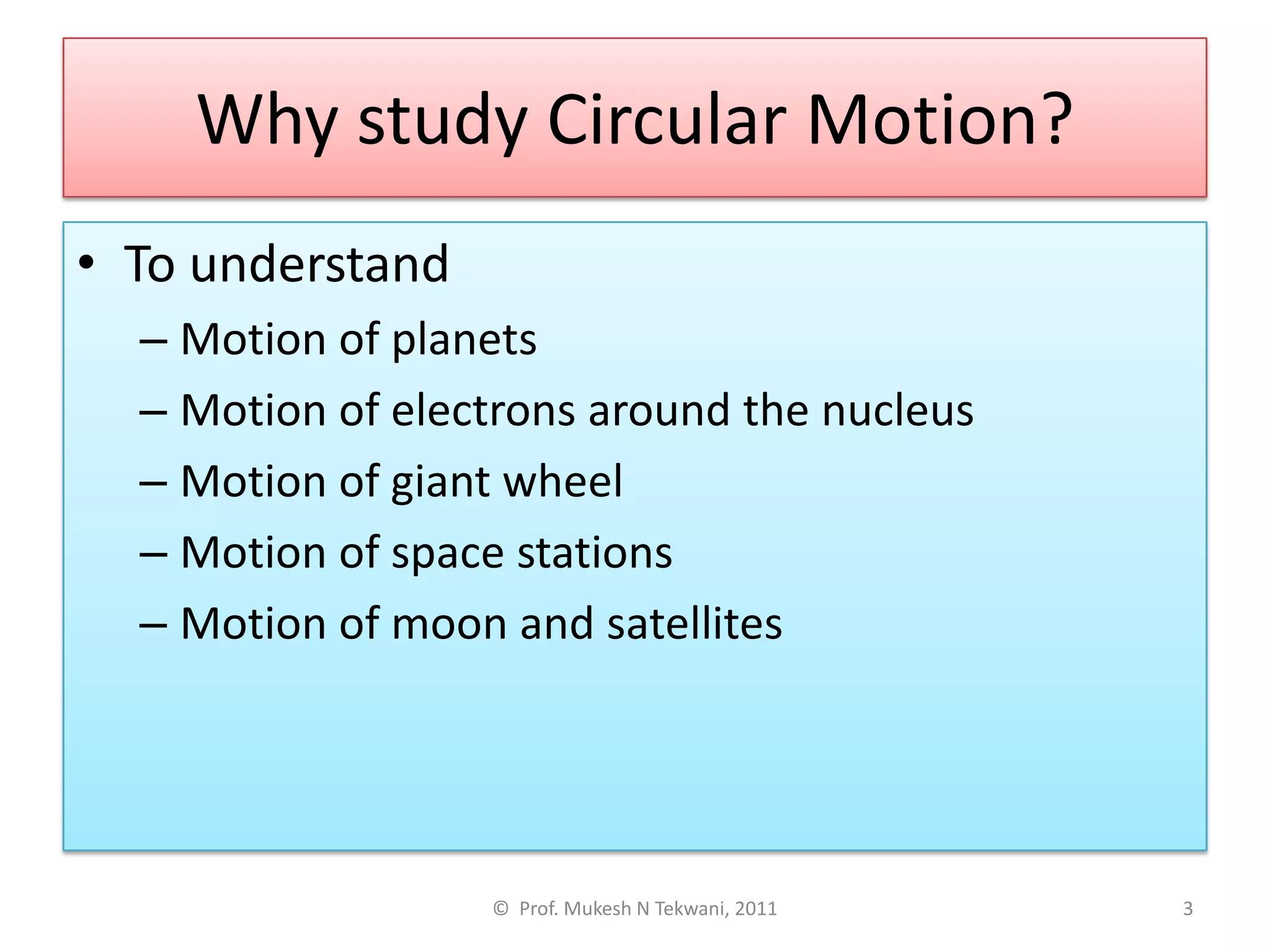 Circular motion | PPSX