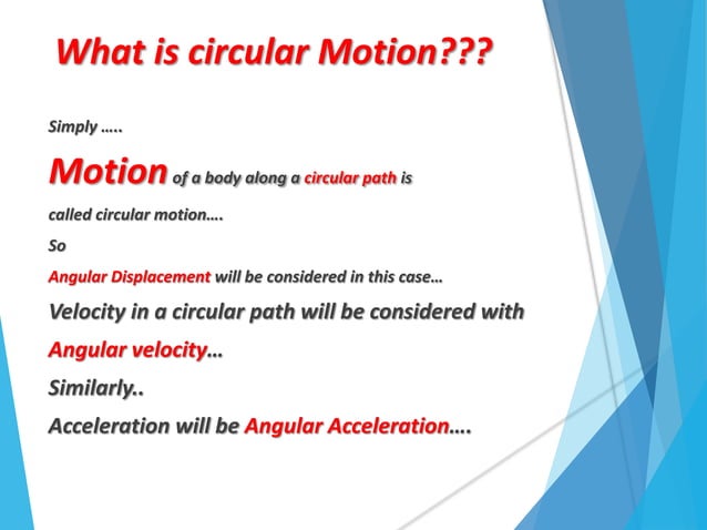 Circular motion | PPTX | Physics | Science