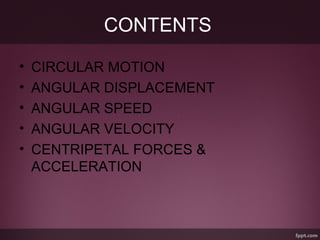 Circular motion | PPT