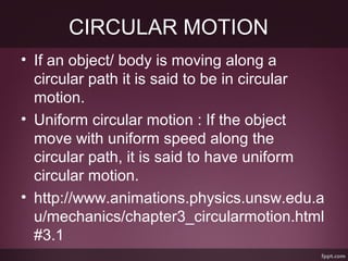 Circular motion | PPT