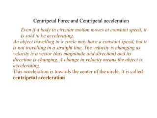 Circular motion | PPTX