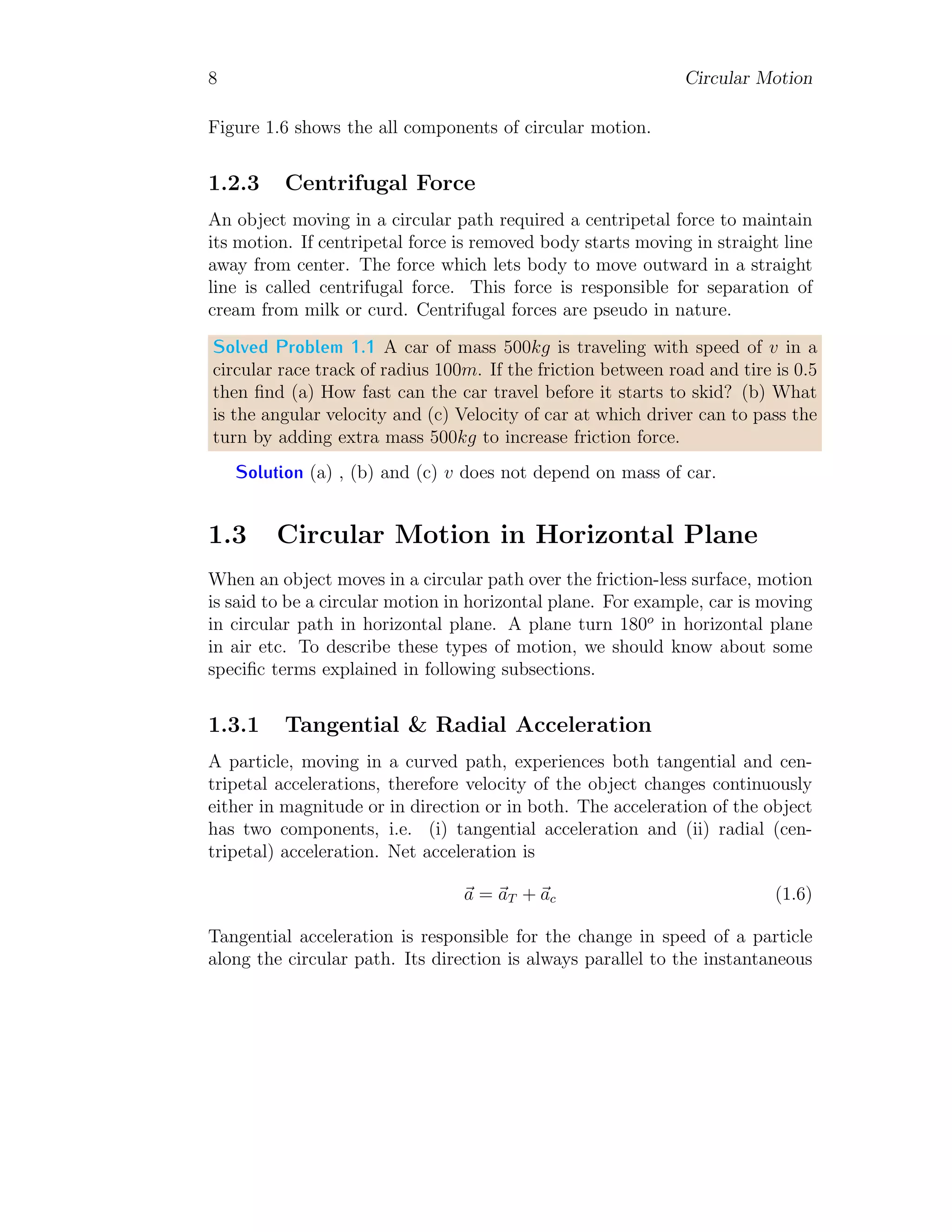 Circular motion | PDF