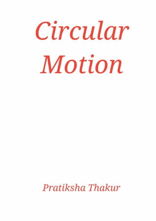 Circular Motion | PDF