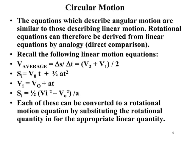 Circular Motion | PPSX