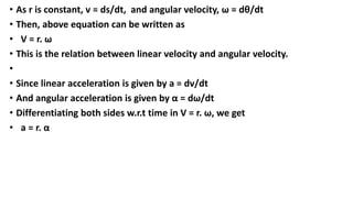 Circular motion slides | PPTX