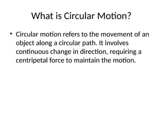 Circular motion_class_11_Concept and Theory | PPT