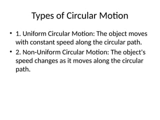 Circular motion_class_11_Concept and Theory | PPT