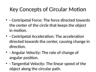 Circular motion_class_11_Concept and Theory | PPT
