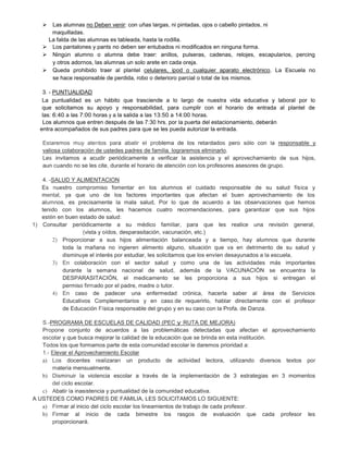 Circular para Padres de Familia | PDF