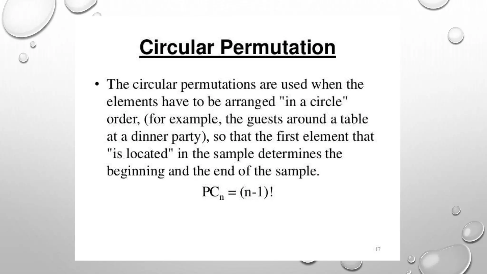 Circular permutation | PPTX