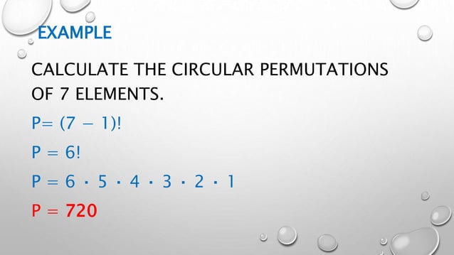 Circular permutation | PPTX | Science