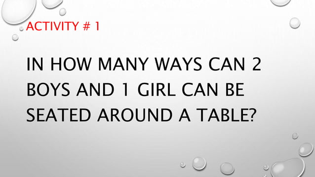 Circular permutation | PPTX | Science