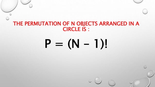 Circular permutation | PPTX | Science