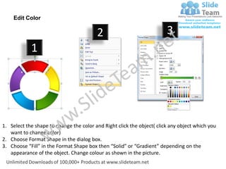 Circular process structure 5 stages powerpoint templates 0712 | PDF ...