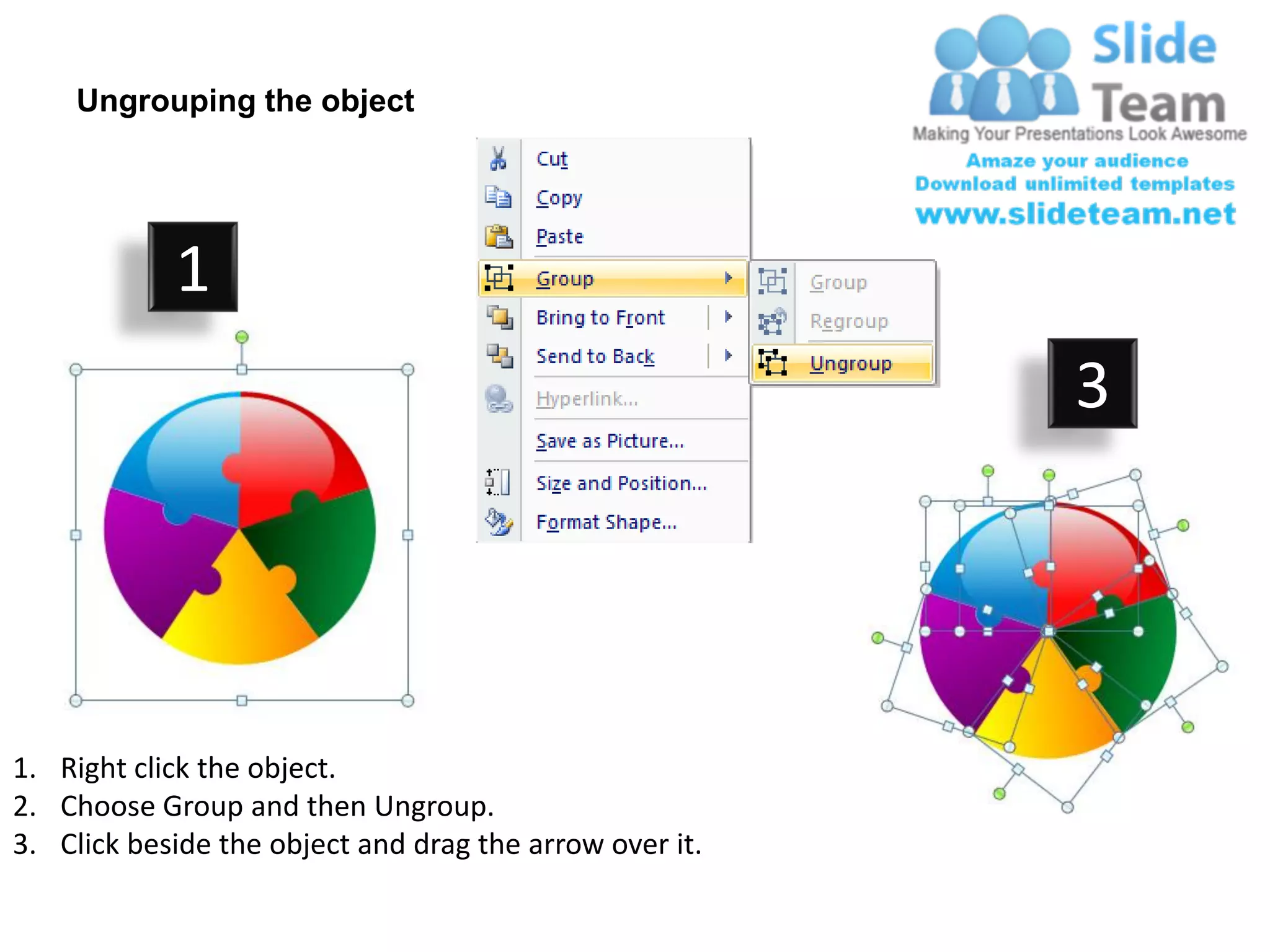 Circular puzzle 5 pieces powerpoint presentation slides ppt templates | PDF