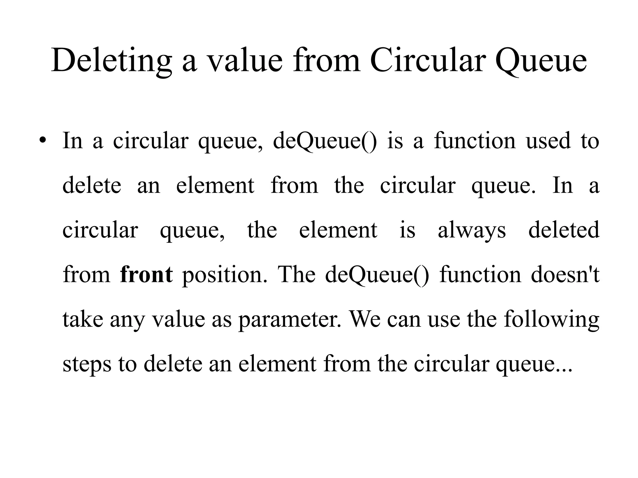Circular queue | PPTX