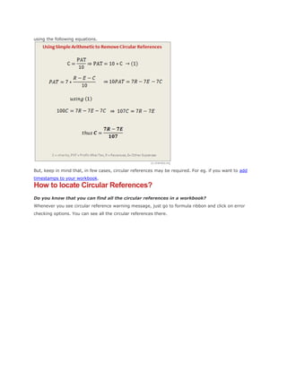 Circular reference | PDF