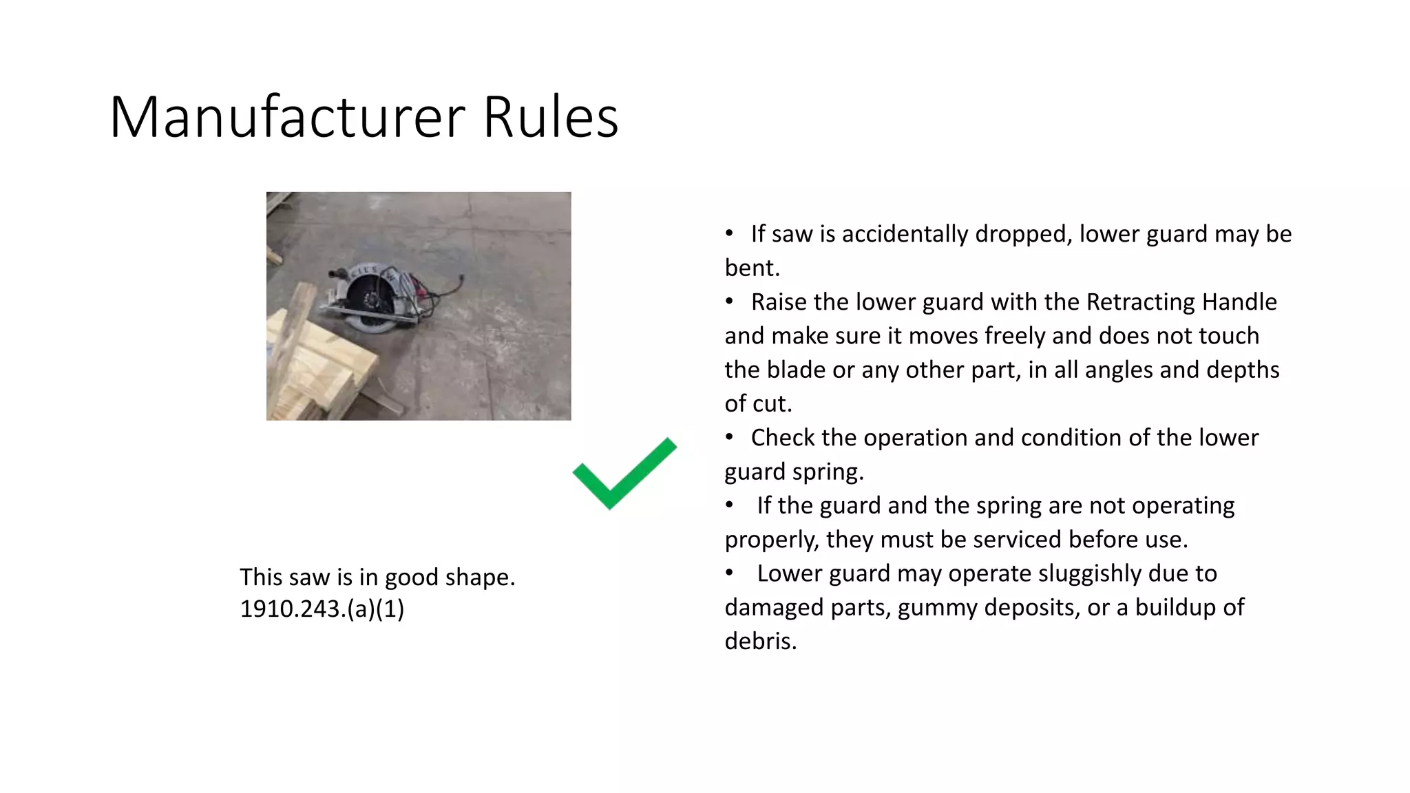 Circular saw safety 2021 | PPTX