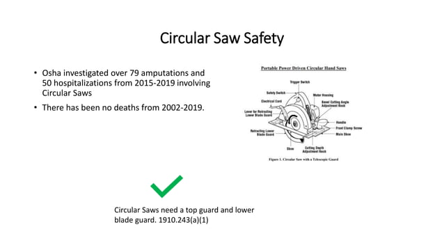 Circular saw safety 2021 | PPTX | Woodworking | Arts and Crafts