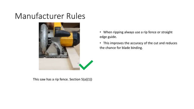 Circular saw safety 2021 | PPTX | Woodworking | Arts and Crafts