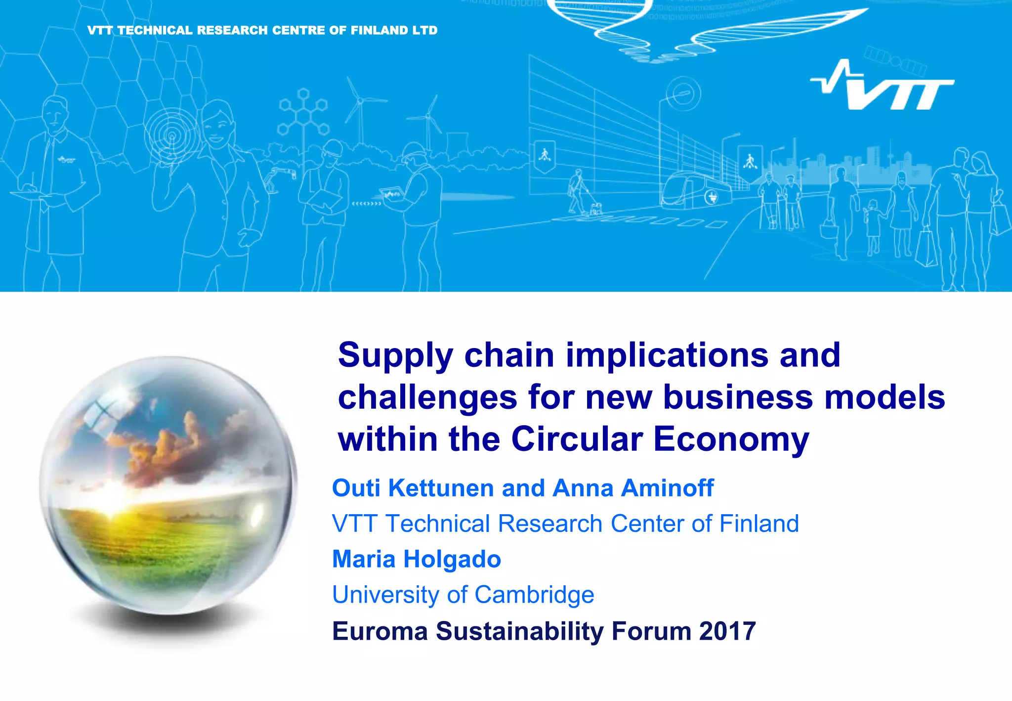 Supply chain implications and challenges for new business models within ...