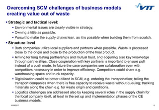 Supply chain implications and challenges for new business models within ...