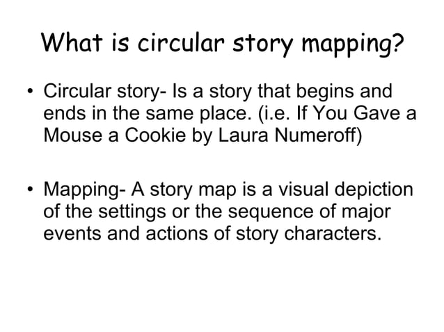 Circular story mapping | PPT