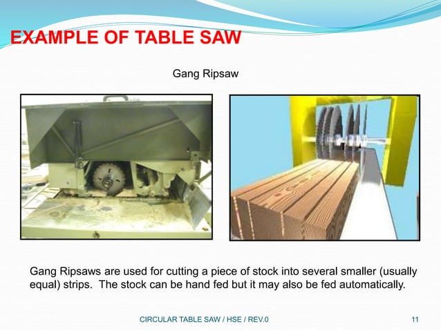 Circular Table Saw.pptx | Woodworking | Arts and Crafts