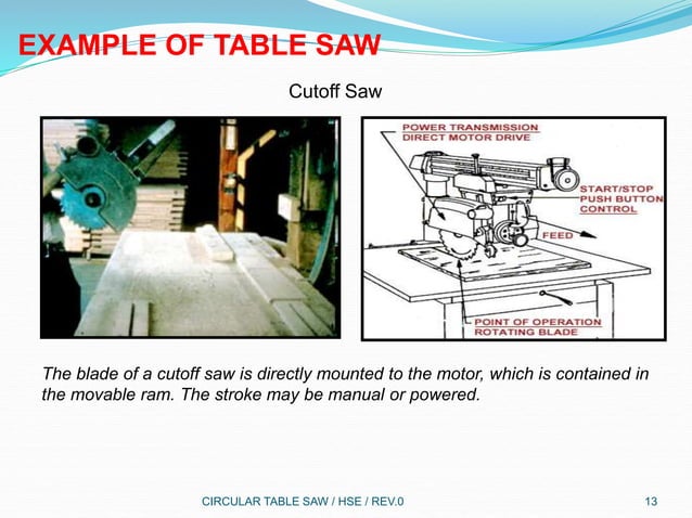 Circular Table Saw.pptx | Woodworking | Arts and Crafts