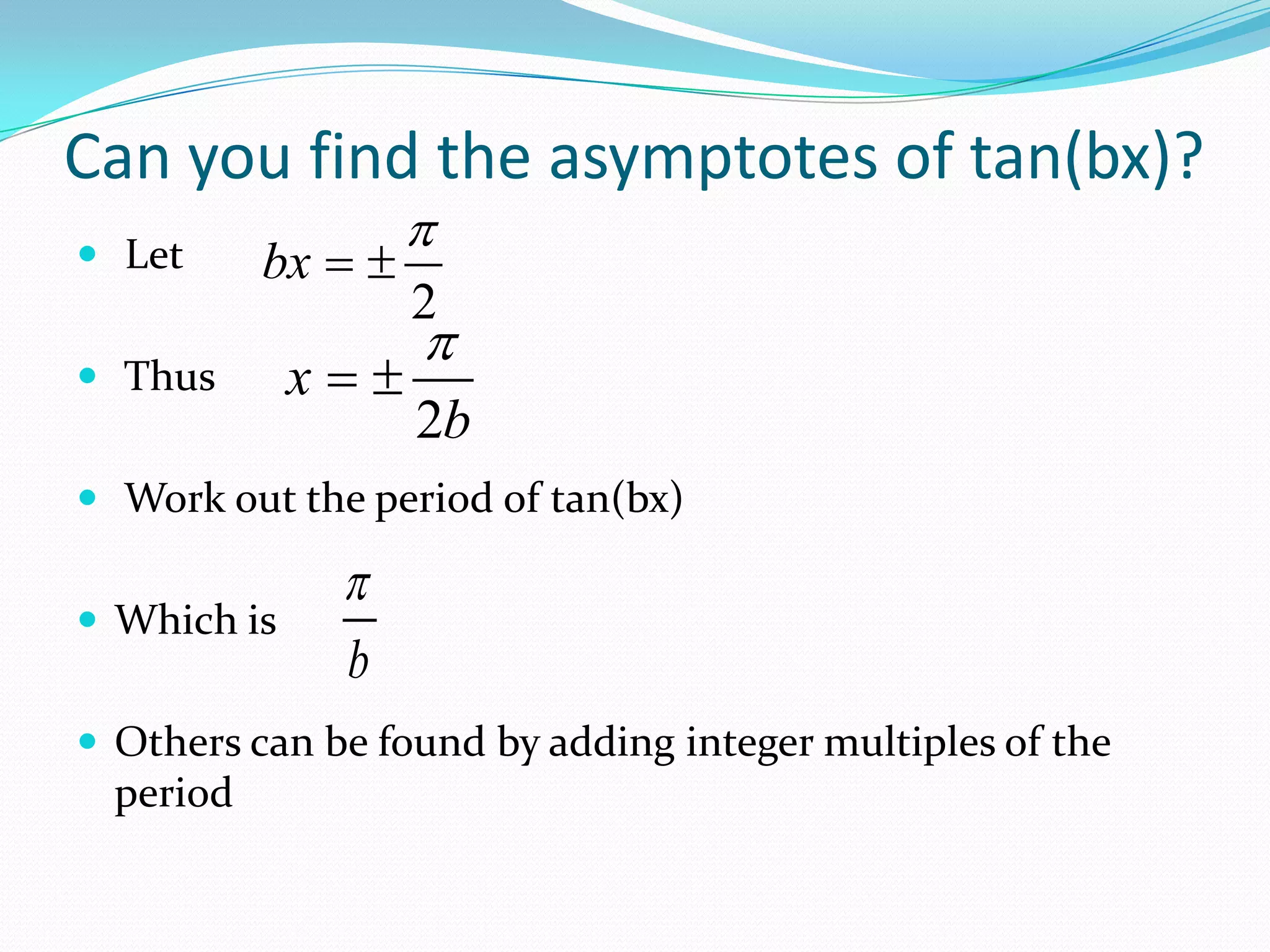 Circular (trigonometric) applications | PPTX