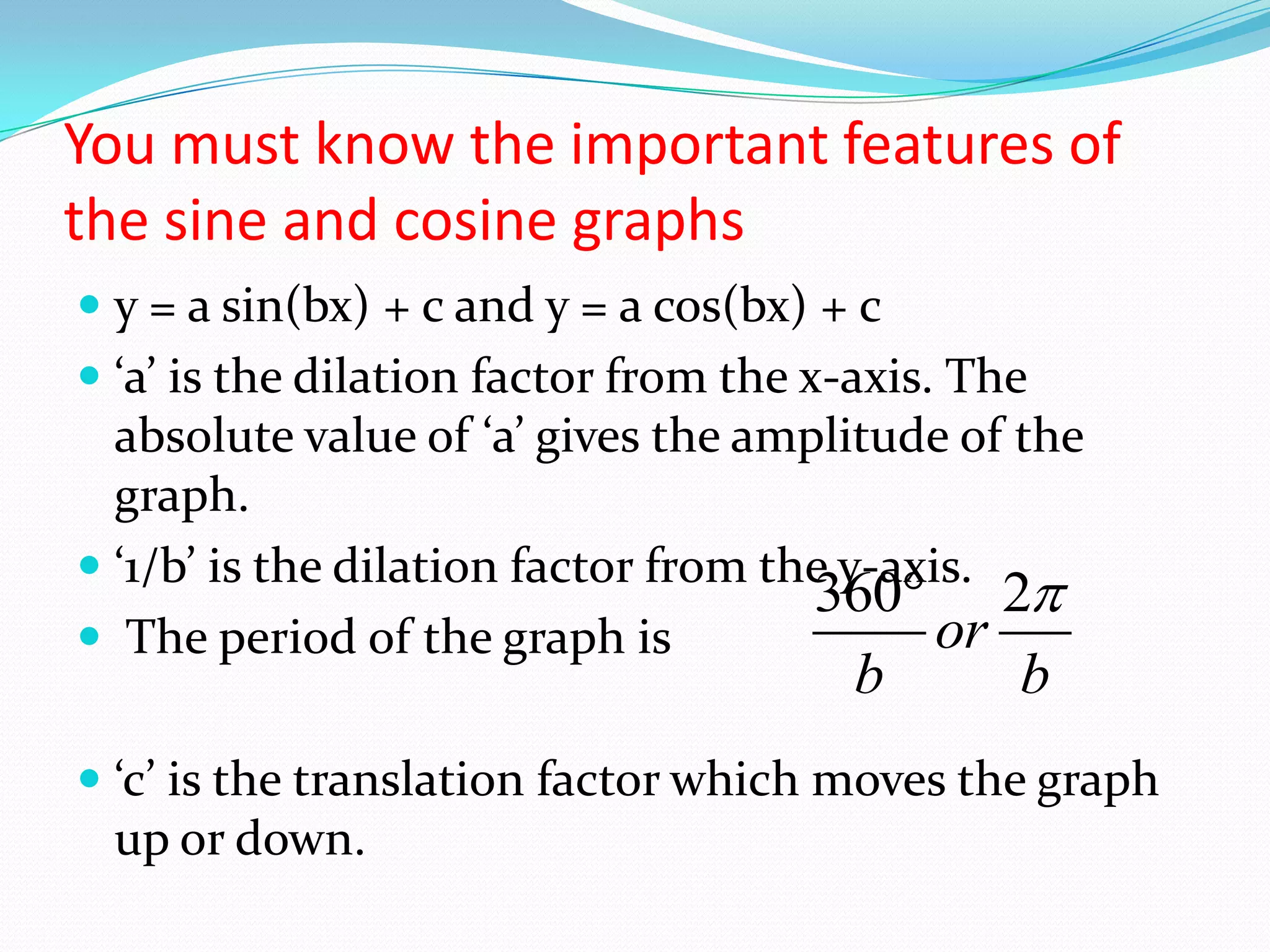 Circular (trigonometric) applications | PPTX
