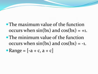 Circular (trigonometric) applications | PPTX