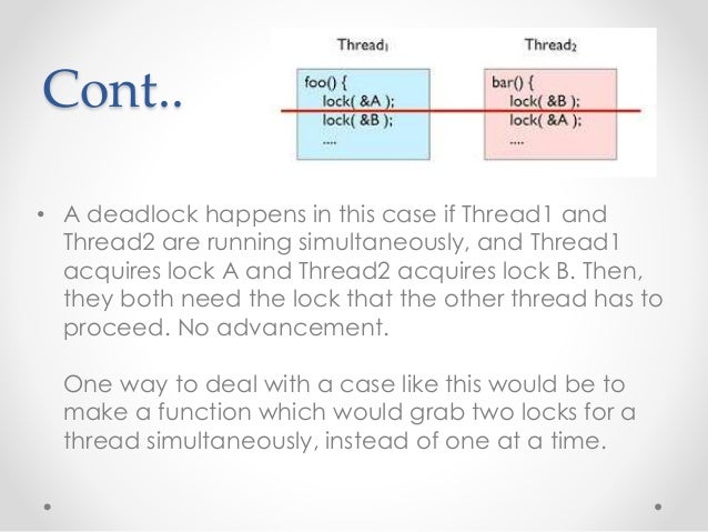 Circular wait - Operating Systems