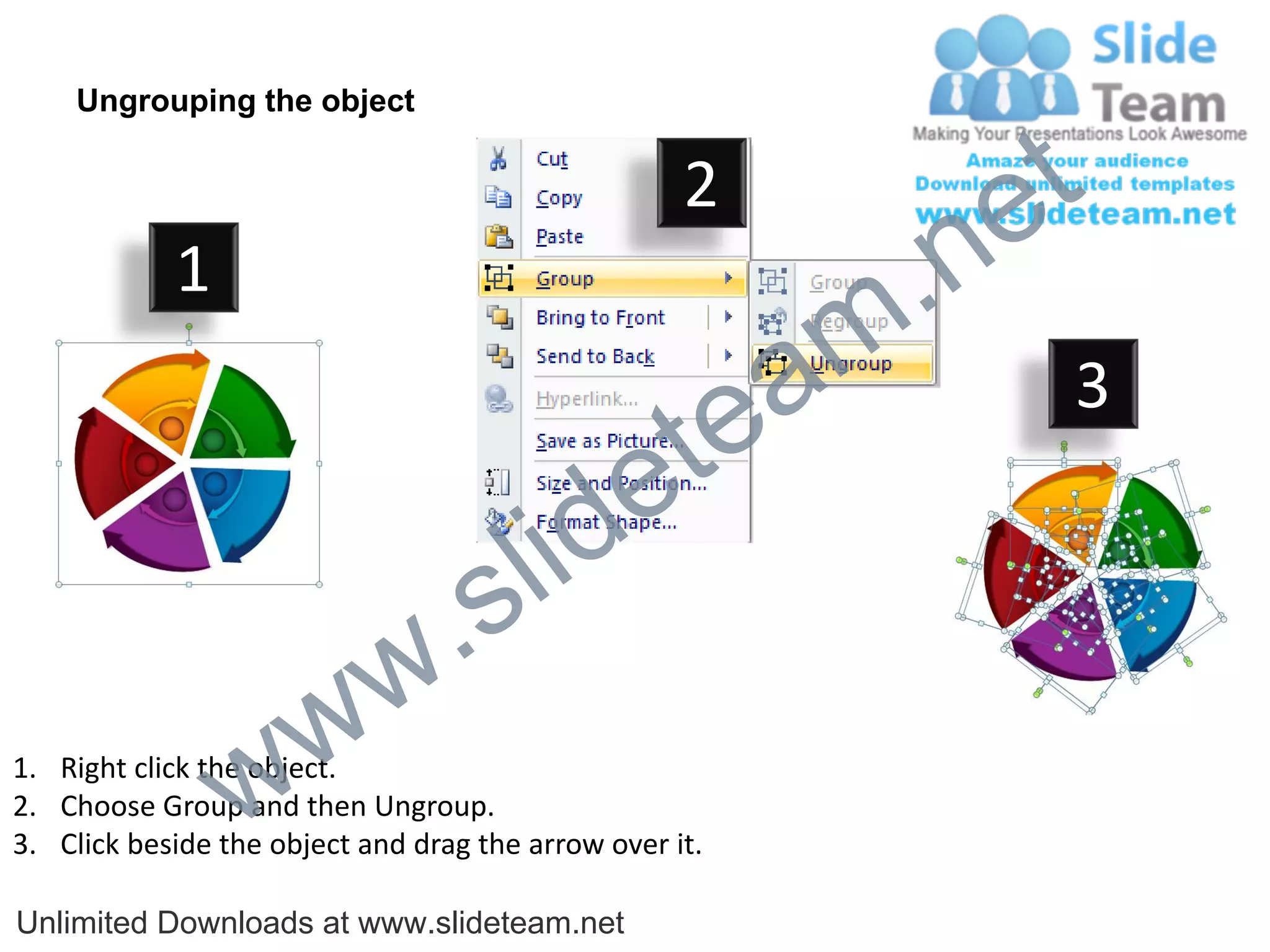 Circular wheel diagram ppt slides presentation diagrams templates | PDF