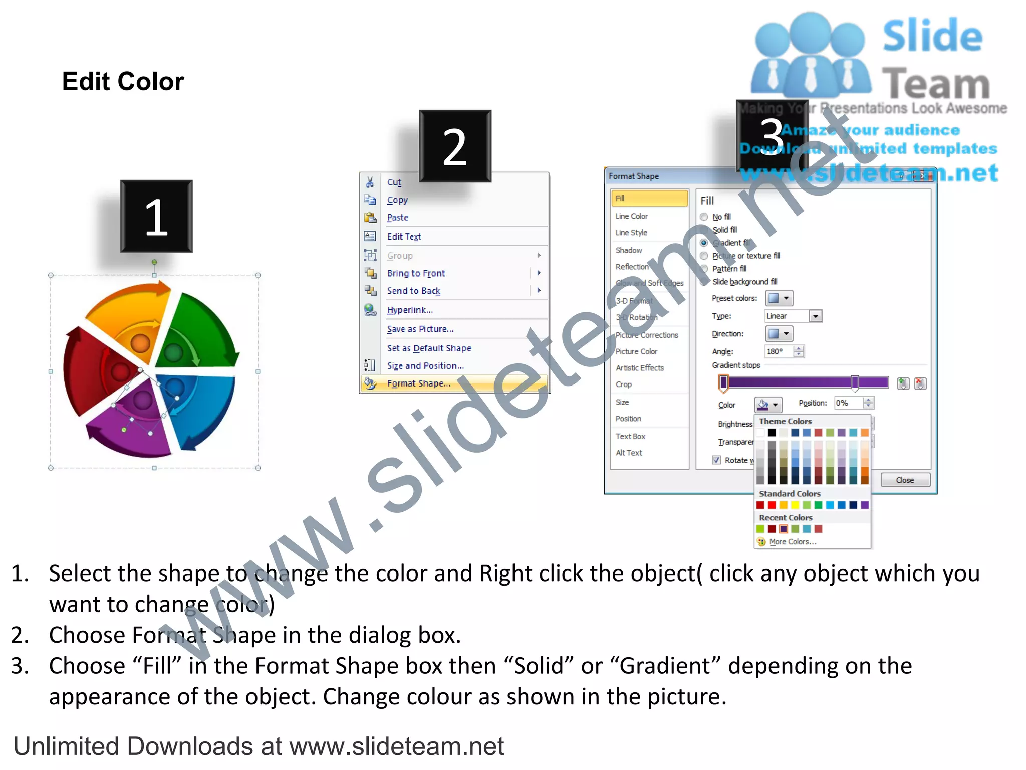 Circular wheel diagram ppt slides presentation diagrams templates | PDF