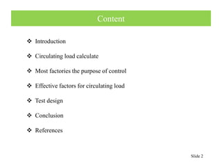 Circulating load | PPTX