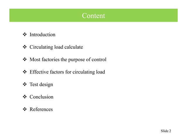 Circulating load | PPTX | Business Accounting & Finance | Business