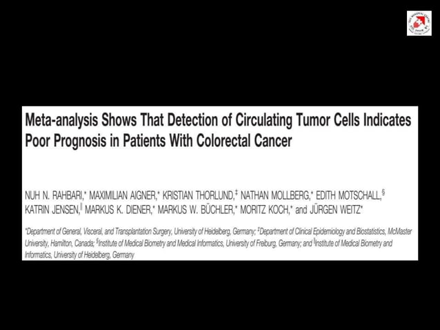 Circulating tumor cells in crc | PPT