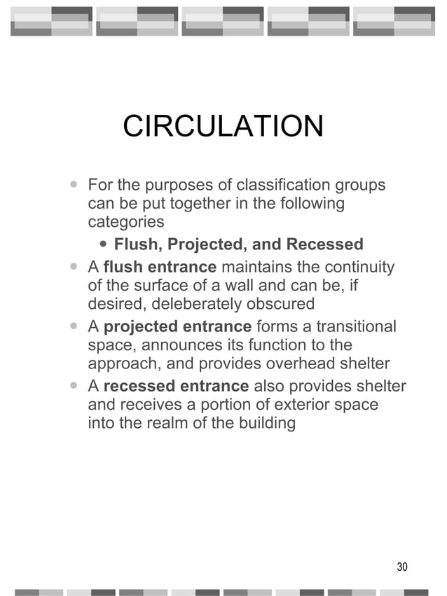 Circulation (architecture) | PPT