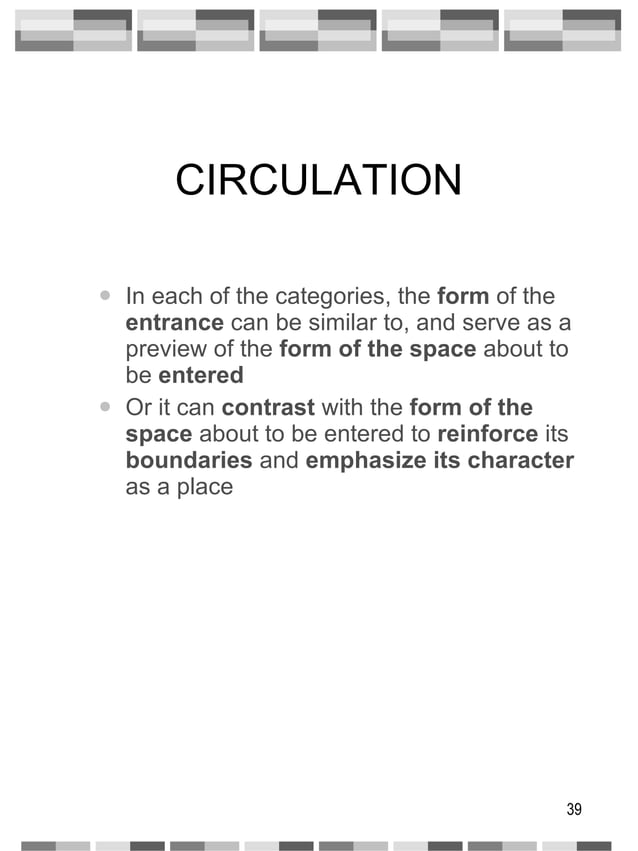 Circulation (architecture) | PPT
