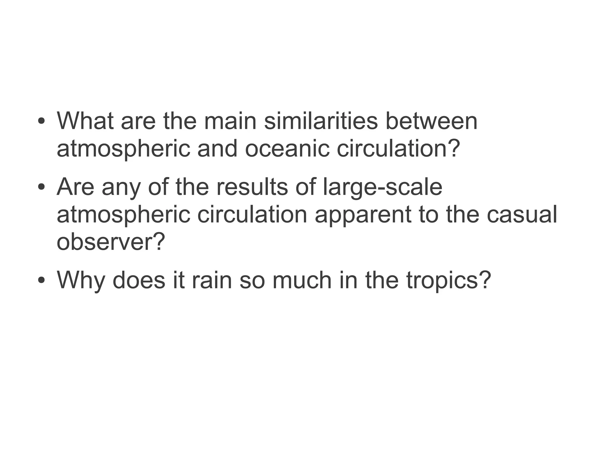 Global atmospheric and oceanic circulation | PDF