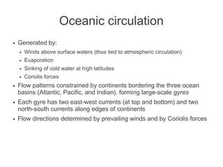 Global atmospheric and oceanic circulation | PDF
