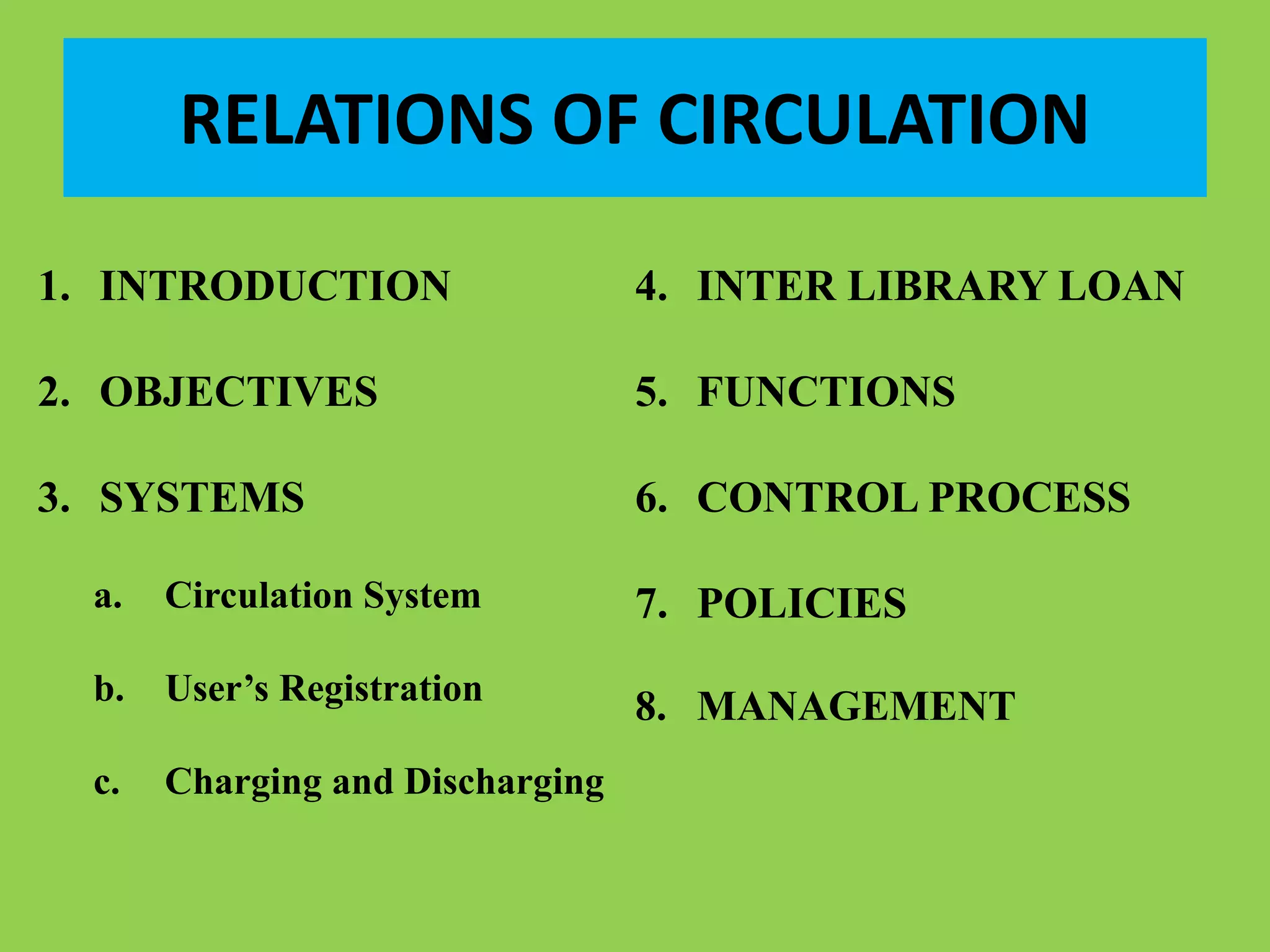 Circulation control presentation new | PPTX
